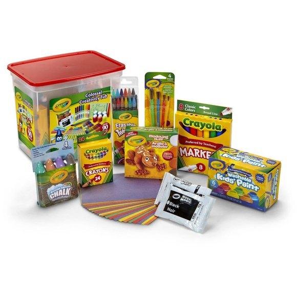 Crayola | Office | Crayola Colossal Creativity Tub Art Set 9 Pieces ...